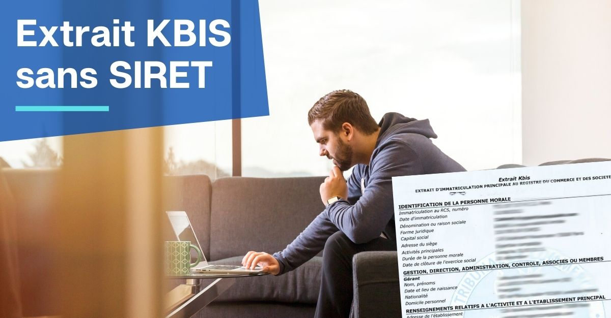 Extrait KBIS sans SIRET